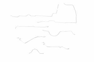 Jeep CJ5 Brake Line Kit Standard Disc -1976,1977,1978,1979,1980 ...