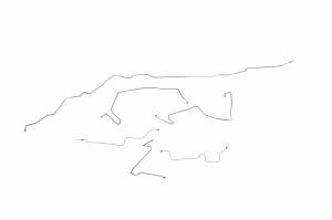 Ford Ranger Brake Line Kit Standard Cab 2WD Rear ABS Short Bed With 8.8 ...