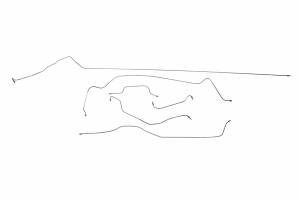 1954 Packard Clipper (122 inch Wheelbase) Complete Brake Line Kit Made ...